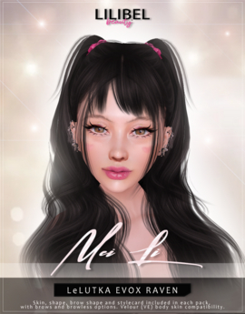 Second Life Marketplace - LB - Mei Li Skin & Shape [Raven] FATPACK